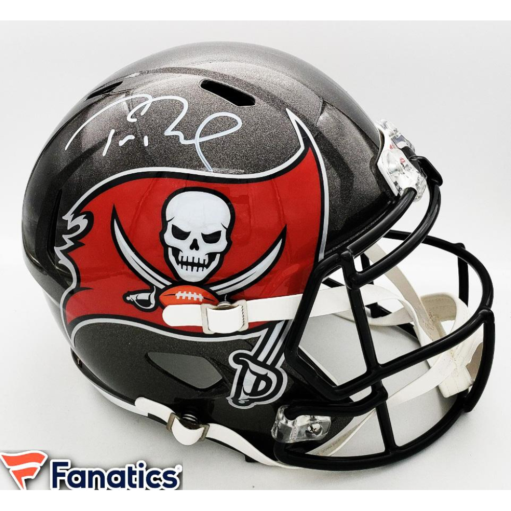 Tom Brady Signed Full Size Replica Tampa Bay Buccaneers Speed Helmet ...