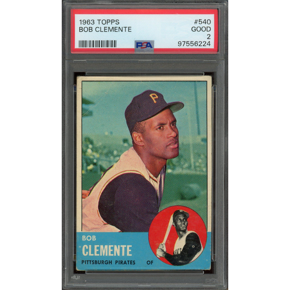Roberto Clemente 1963 Topps Card #540 PSA 2 | Auction of Champions