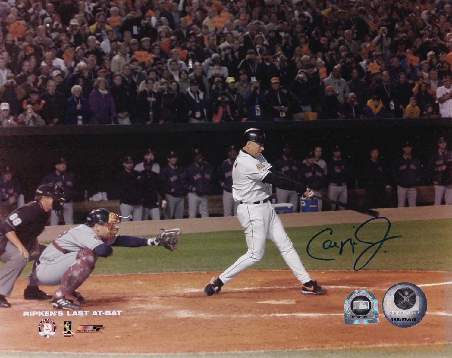 Cal Ripken Jr. Signed Baltimore Orioles Last Career At Bat 8x10 Photo (MLB Certified) | Auction ...