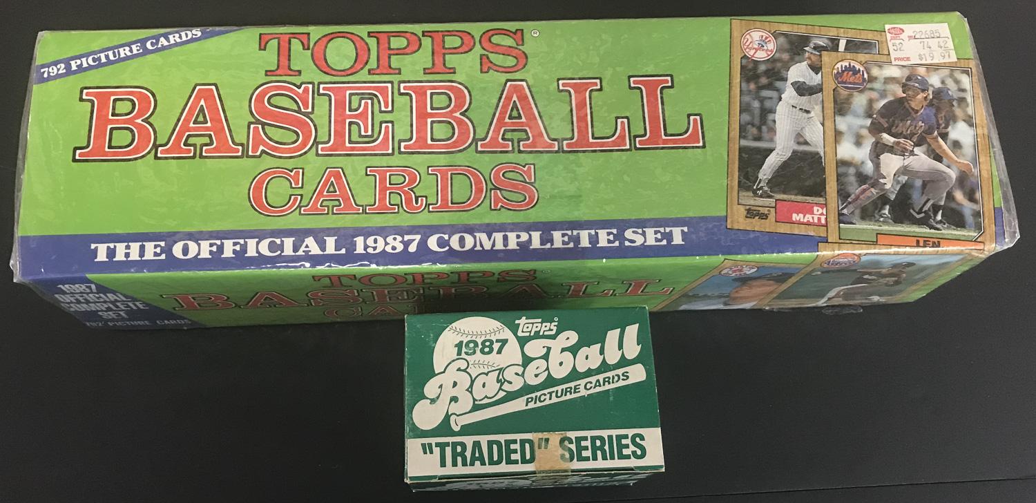 Lot of (2) 1987 Topps Baseball Factory Sets : Base and Traded : Inc ...
