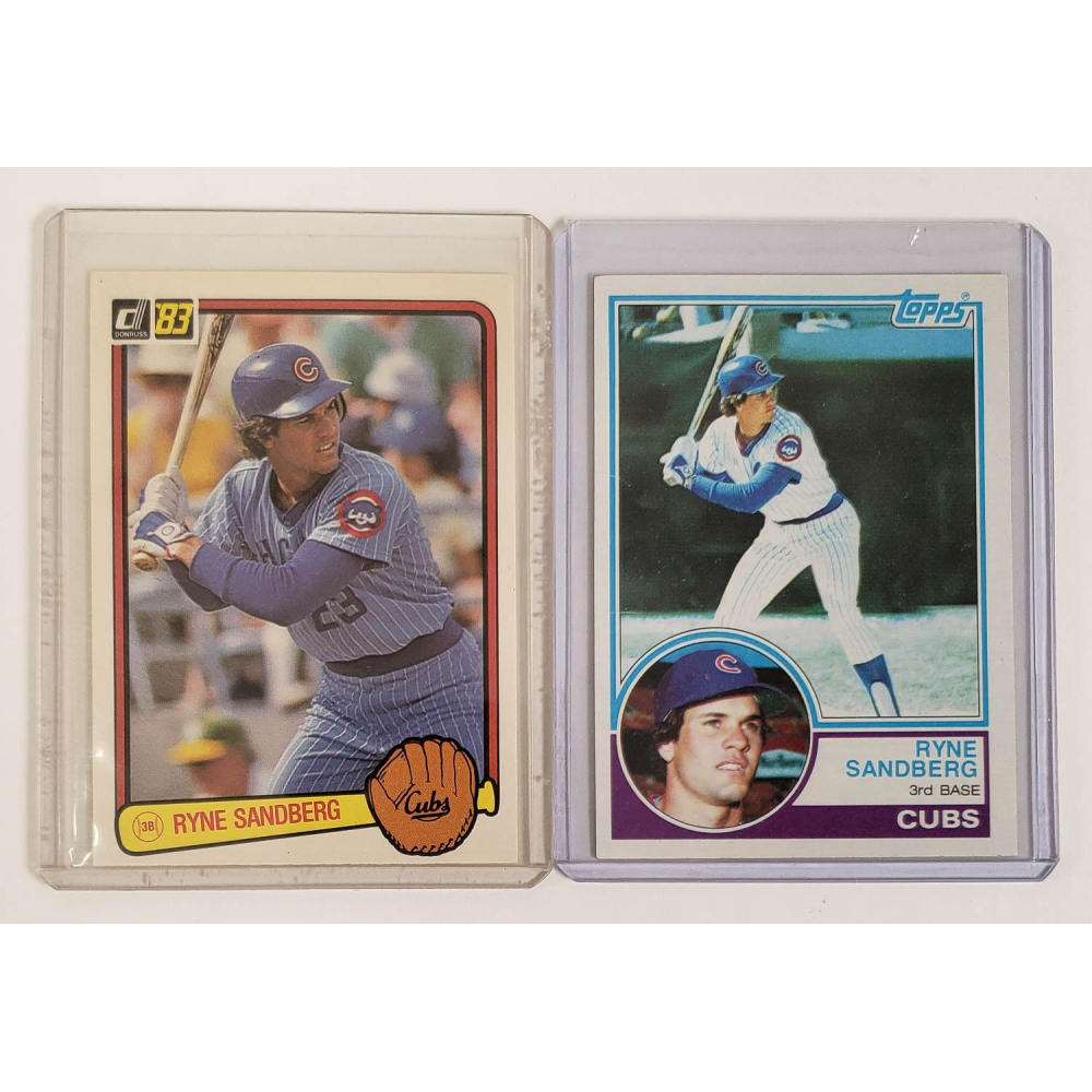 Lot of (2) Ryne Sandberg 1983 Topps Rookie Cards | Auction of Champions
