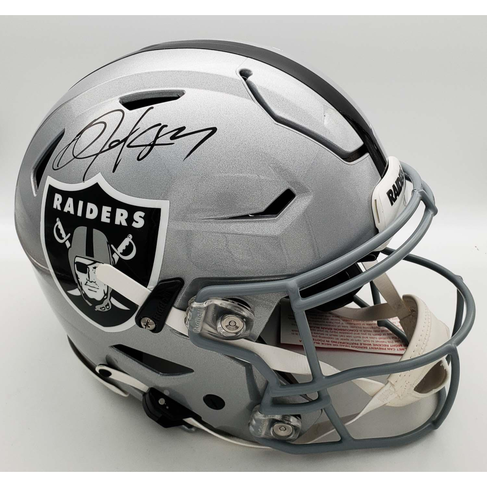 SpeedFlex Helmet: Bo Jackson Signed Full Size Las Vegas Raiders Speed ...