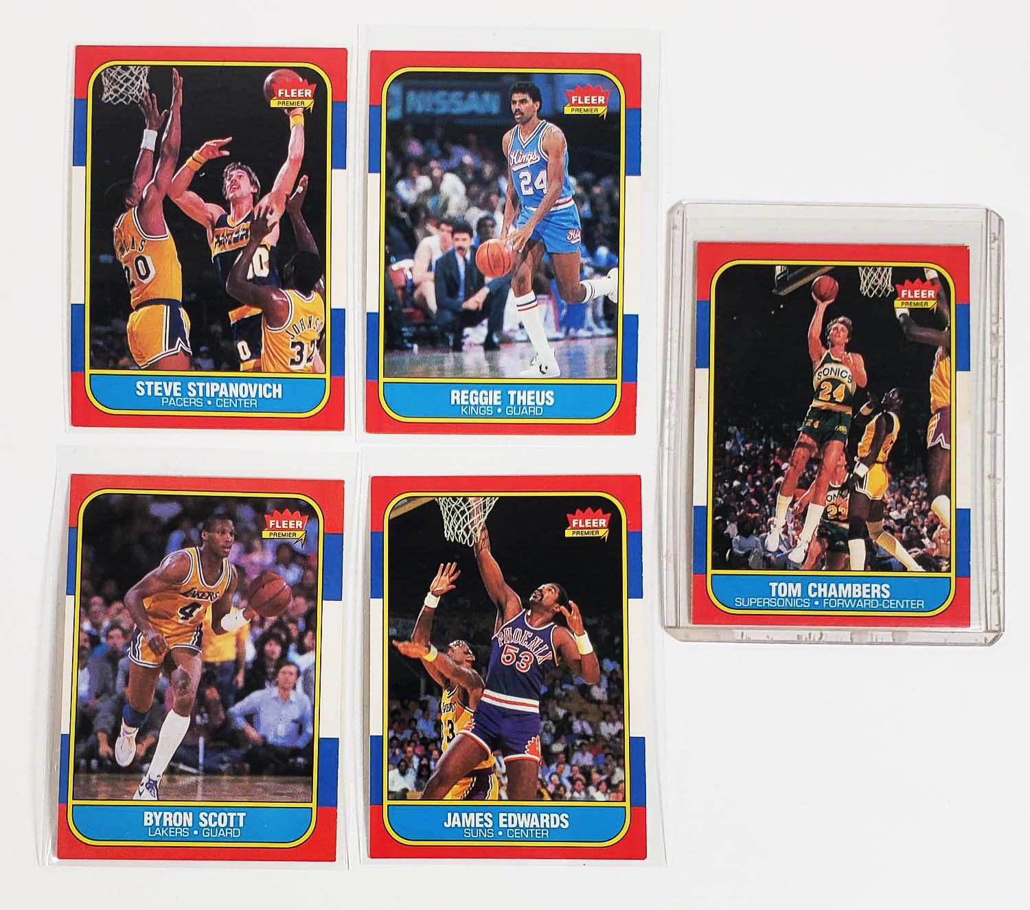 Lot of (5) 1986 Fleer Basketball Cards | Auction of Champions