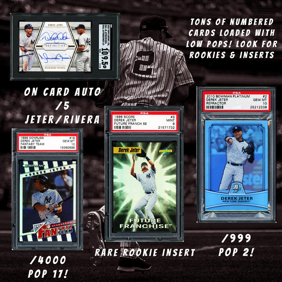Derek Jeter Rare PSA Graded Card Mystery Pack Limited to 222! Look for ...