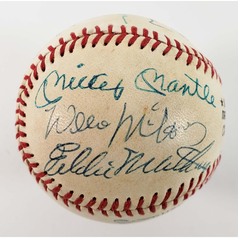 500 Home Run Club (11x) Signed ONL Feeney Baseball w/ Mantle, Williams, Mays, Aaron & more (JSA ...