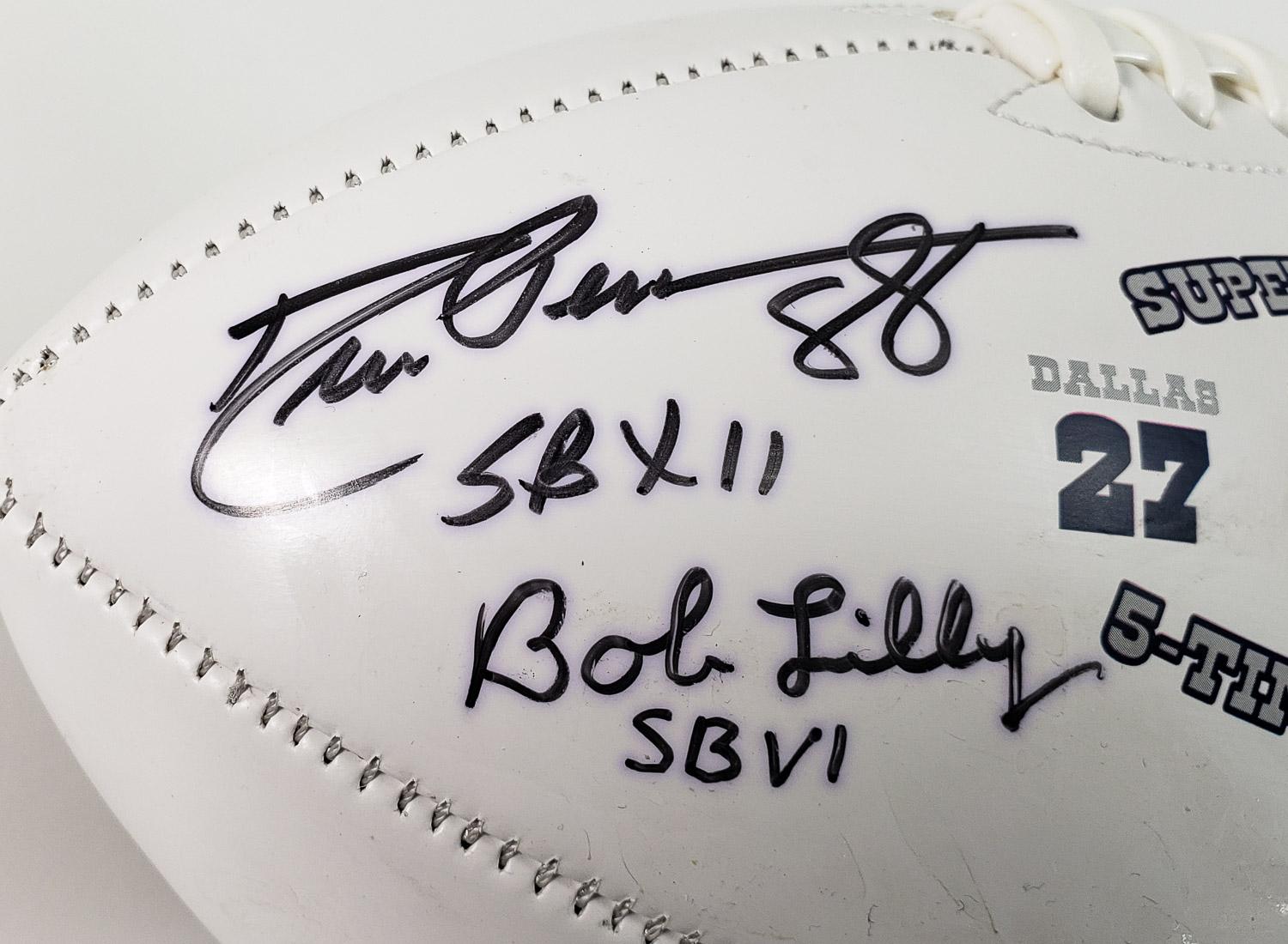 Bob Lilly, Drew Pearson, and Larry Brown Signed Dallas Cowboys 'Super ...