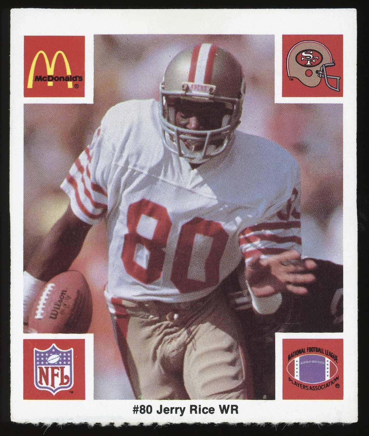 Jerry Rice 1996 McDonalds Card | Auction of Champions