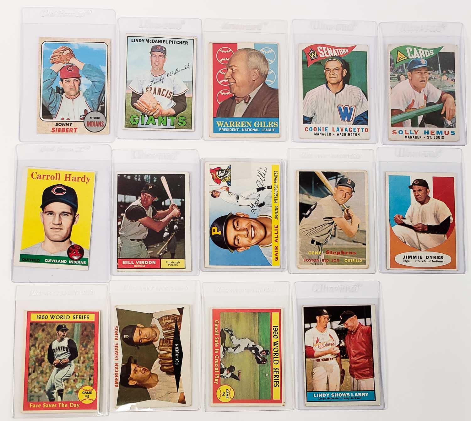 Lot of (14) 1957-1968 Topps Baseball Cards | Auction of Champions