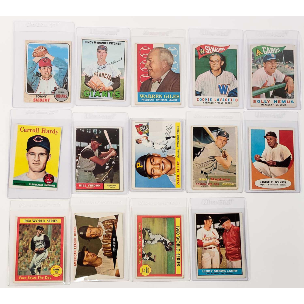 Lot of (14) 1957-1968 Topps Baseball Cards | Auction of Champions
