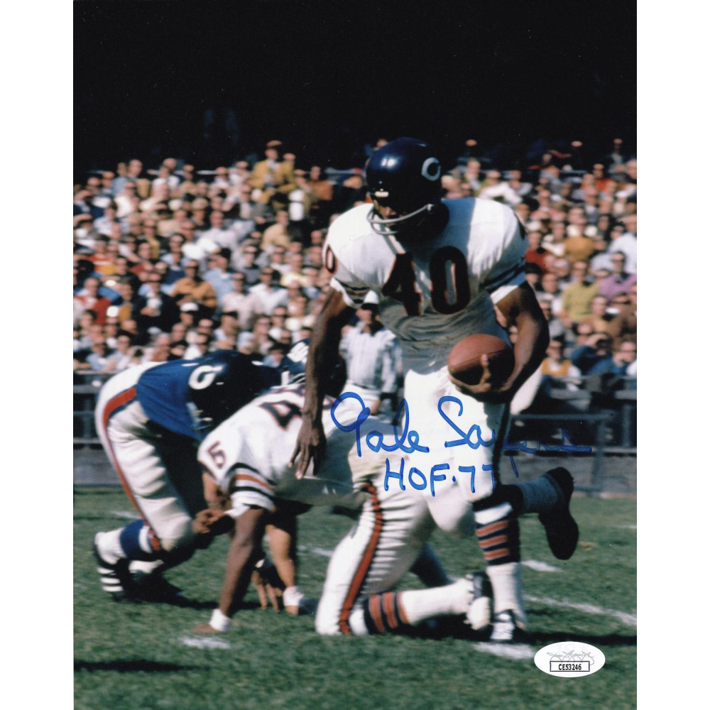 Gale Sayers "HOF 77" Signed Chicago Bears 8x10 Photo (JSA COA ...