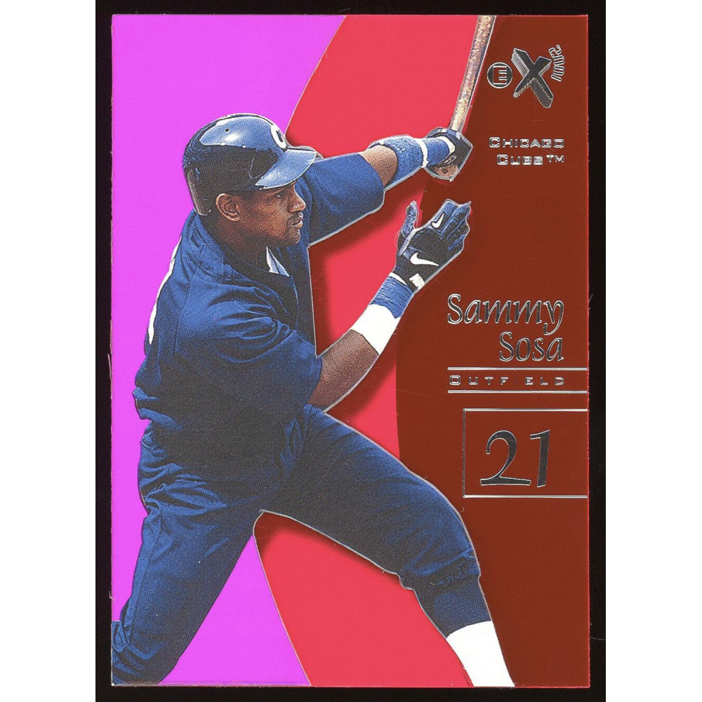 Sammy Sosa 1998 Skybox EX 2000 Essential Credentials Future Card 55/72 ...