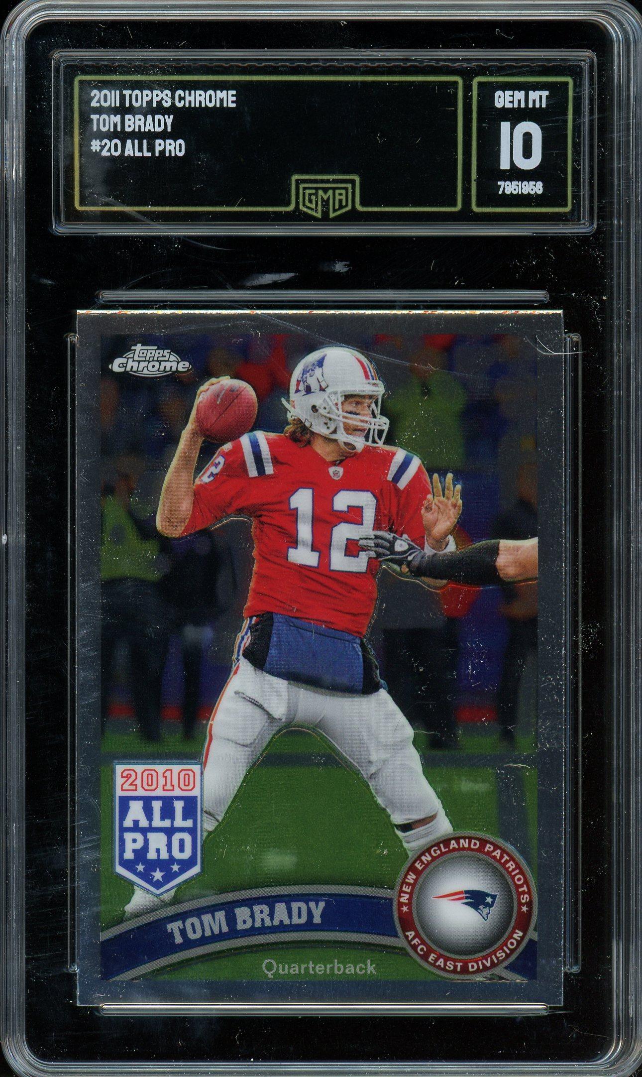 Tom Brady 2011 Topps Chrome All Pro Card #20 Encapsulated | Auction of ...