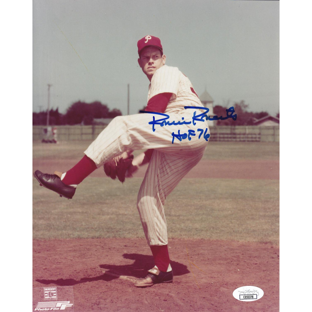 Robin Roberts "HOF 76" Signed Philadelphia Phillies 8x10 Photo (JSA COA ...