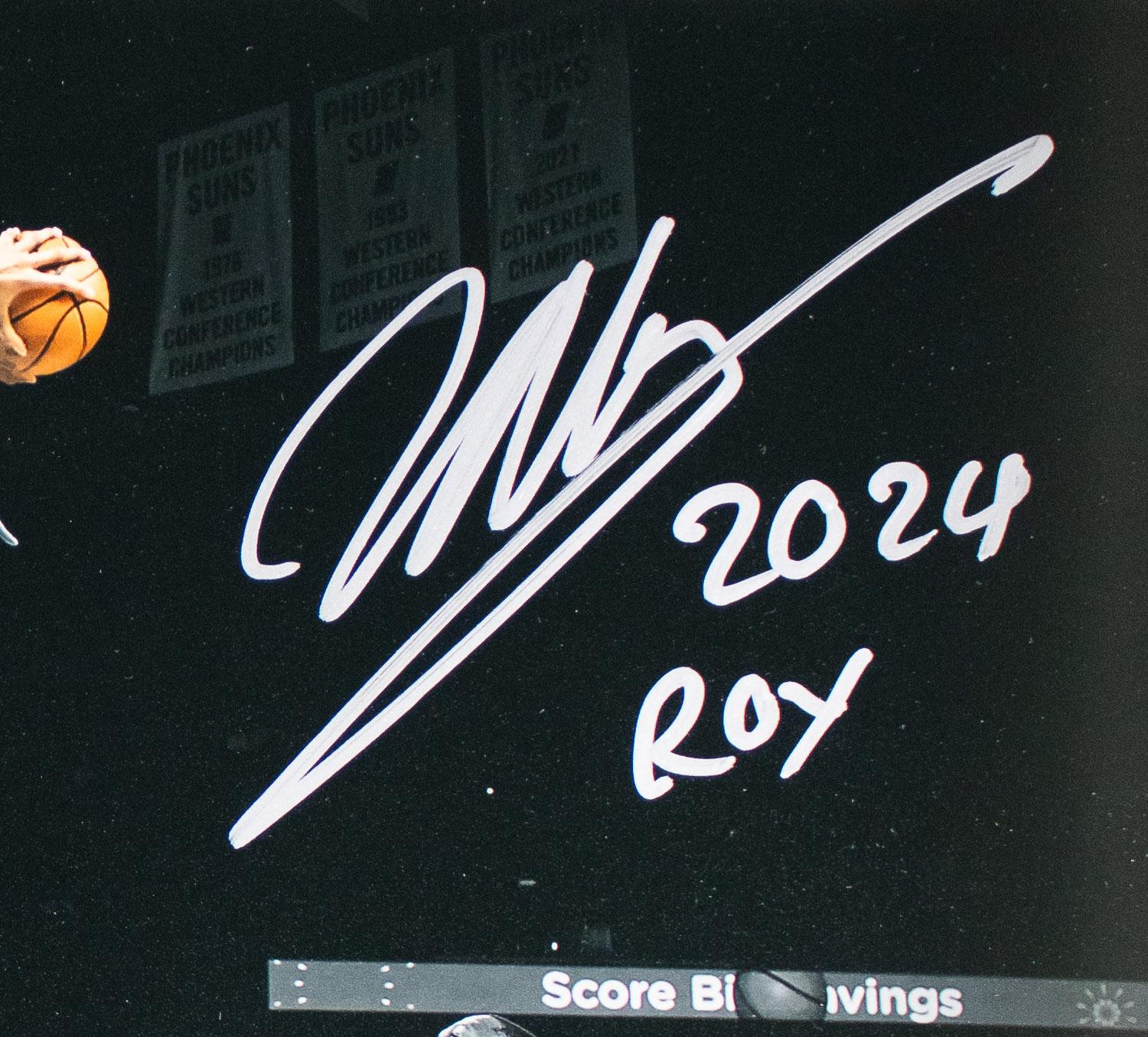 Victor Wembanyama "2024 ROY" Signed San Antonio Spurs 16x20 Photo ...