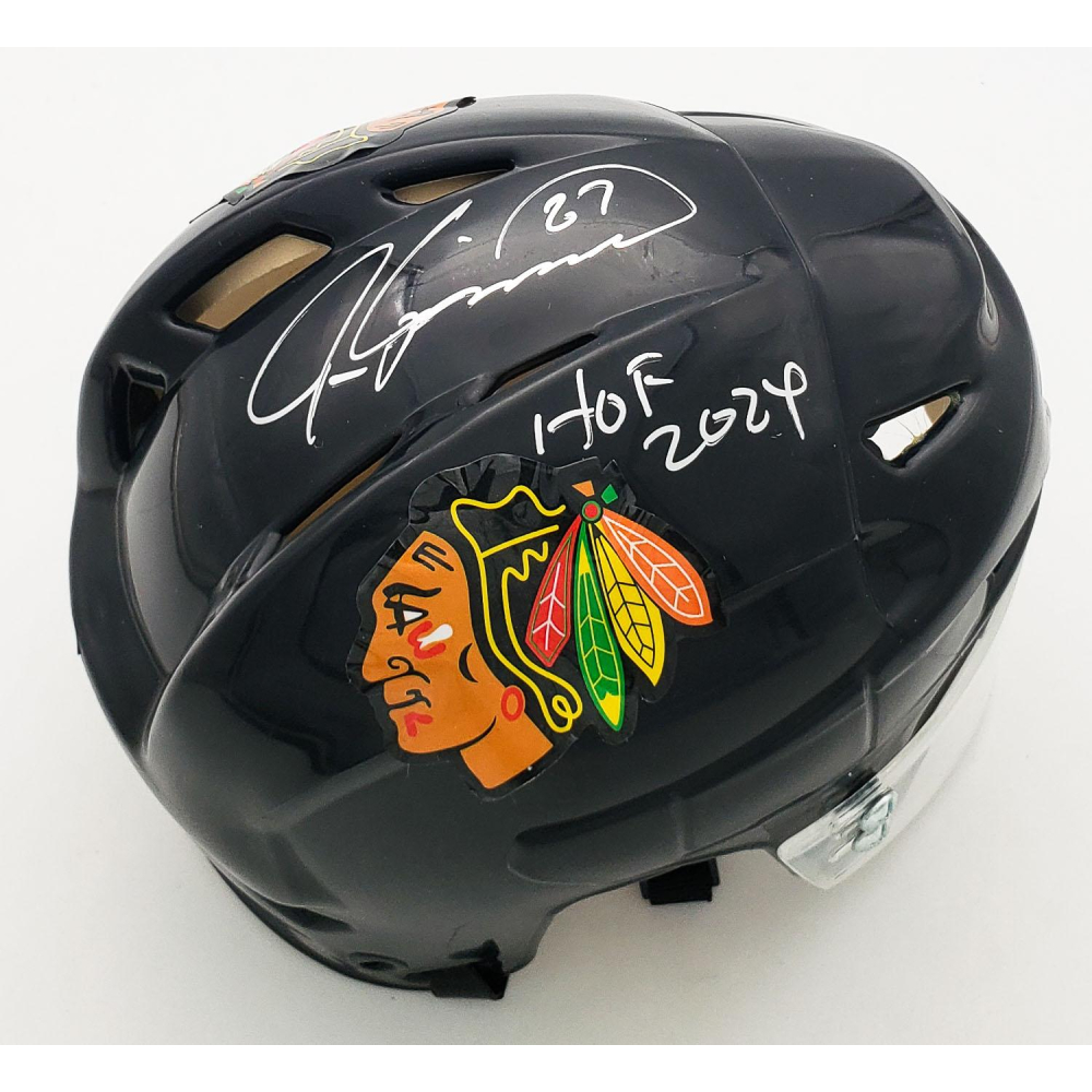 Jeremy Roenick "HOF 2024" Signed Chicago Blackhawks Mini Helmet ...