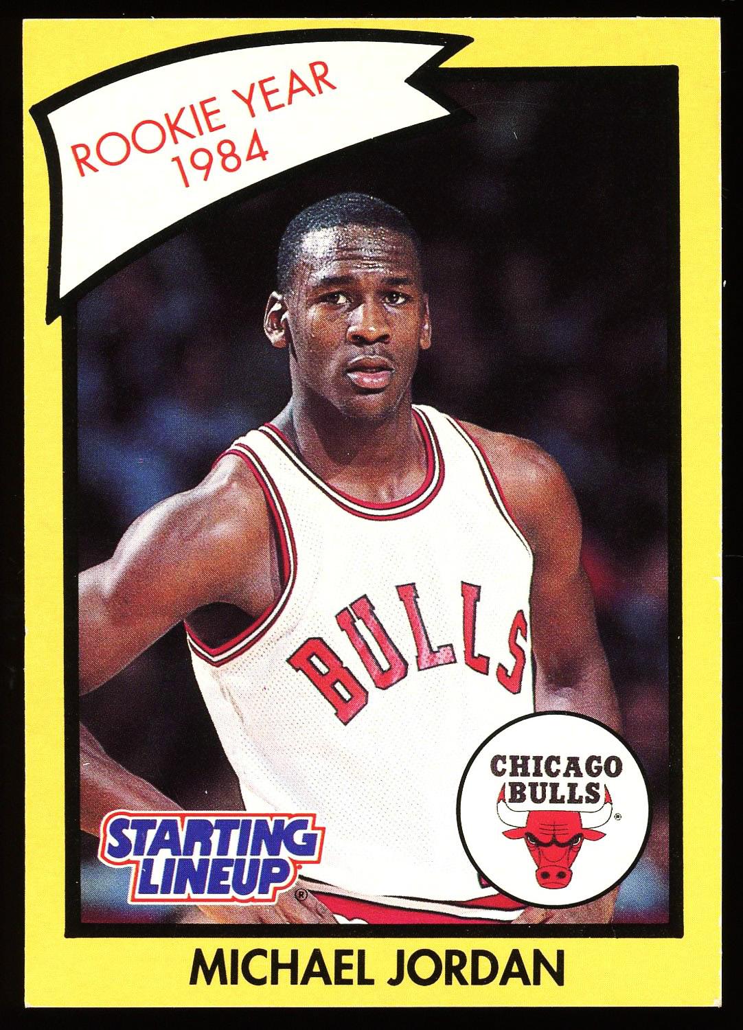 Michael Jordan 1990 Kenner Starting Lineups Yellow Card | Auction of ...