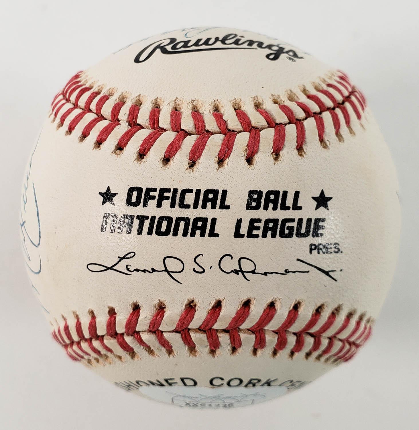 Sandy Koufax, Ralph Branca, Duke Snider & 4 others Signed ONL Baseball ...