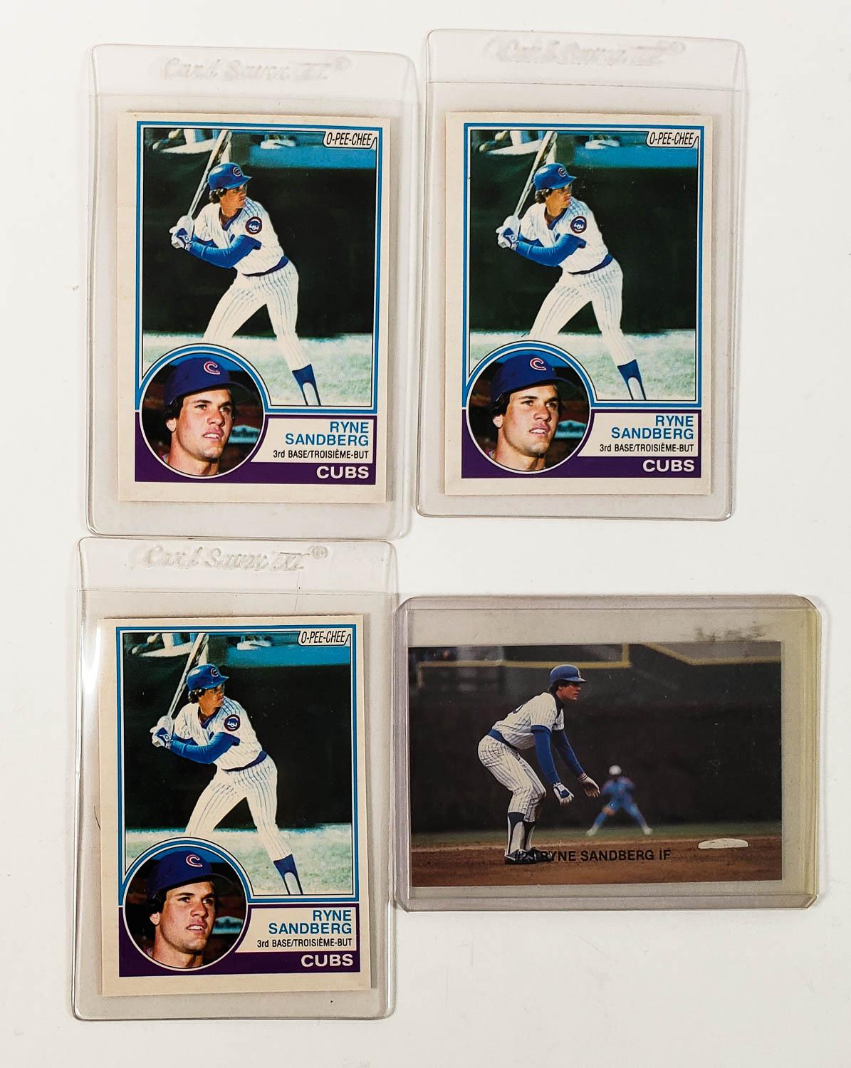 Lot of (4) Ryne Sandberg w/(3) 1983 O Pee Chee Rookies | Auction of Champions