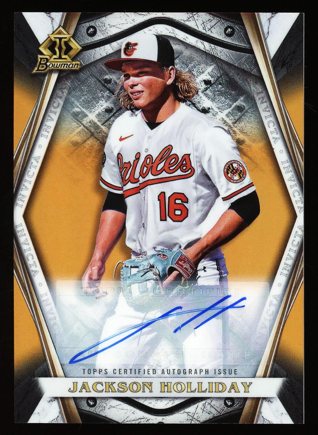 Jackson Holliday 2022 Bowman Inception Autograph Card 11/25! | Auction ...