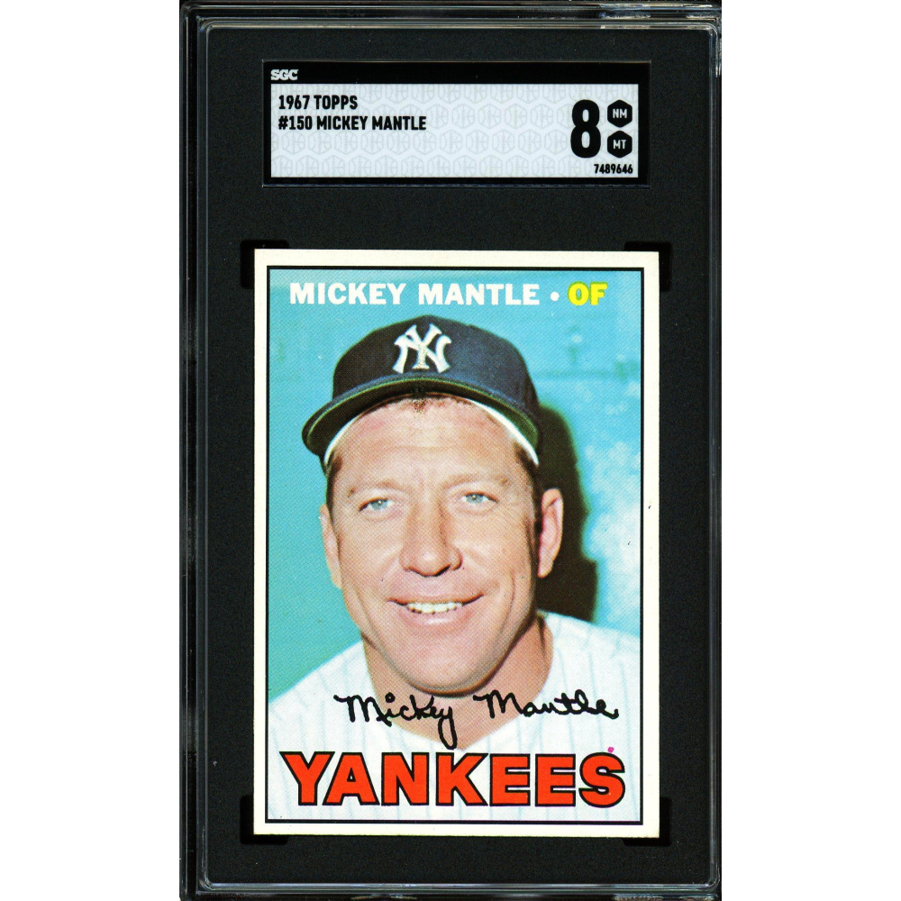 Mickey Mantle 1967 Topps Card #150 SGC 8 | Auction of Champions