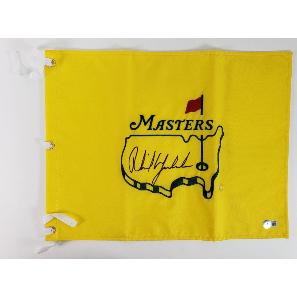 Phil Mickelson Signed Masters Golf Pin Flag (Beckett Certified ...