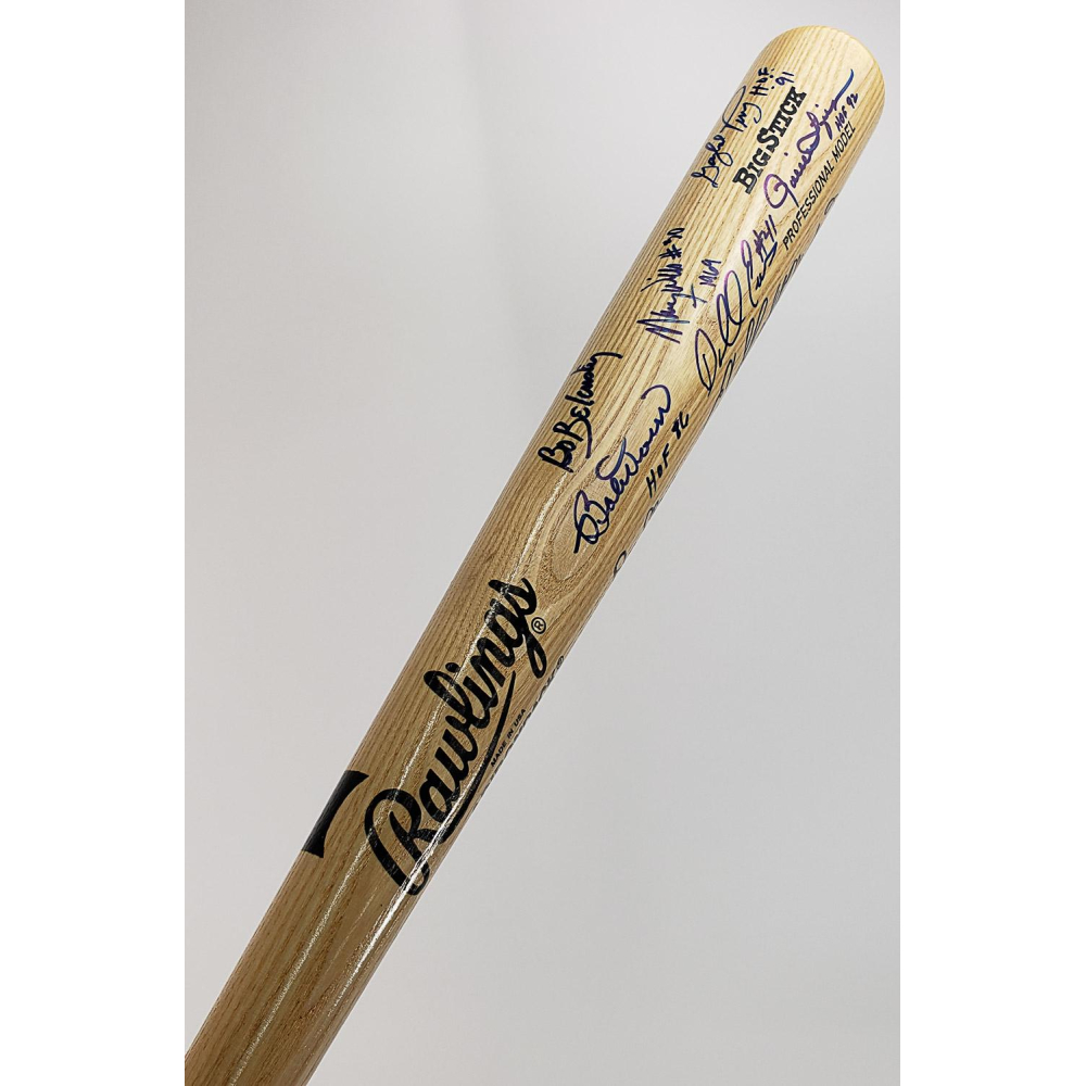 Multi Signed & Inscribed MLB Hall of Famers & Stars Rawlings Big Stick ...