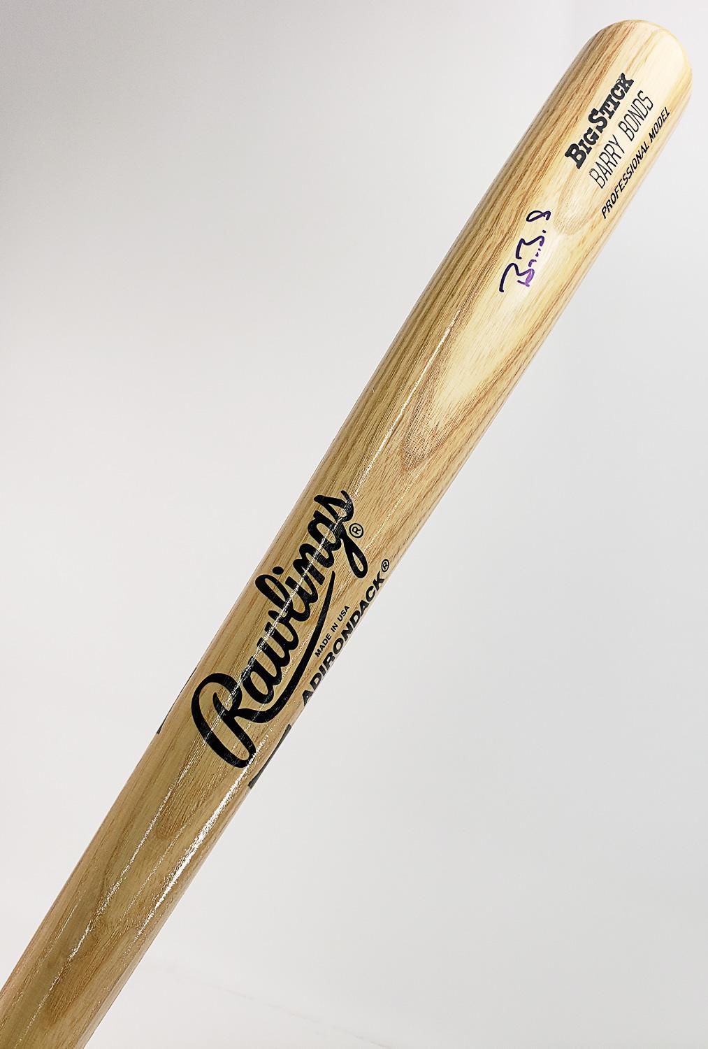 Barry Bonds Signed Rawlings Adirondack Big Stick Player Model Baseball ...