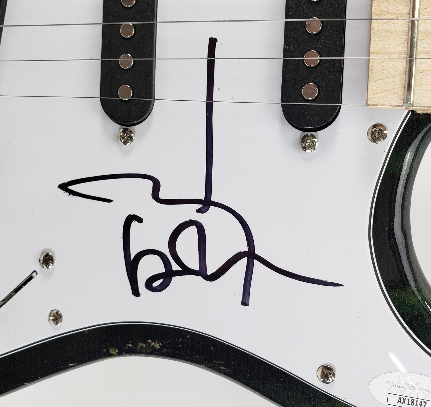 Johnny Depp Signed Custom 'Pirates of the Caribbean' Wrapped Electric ...