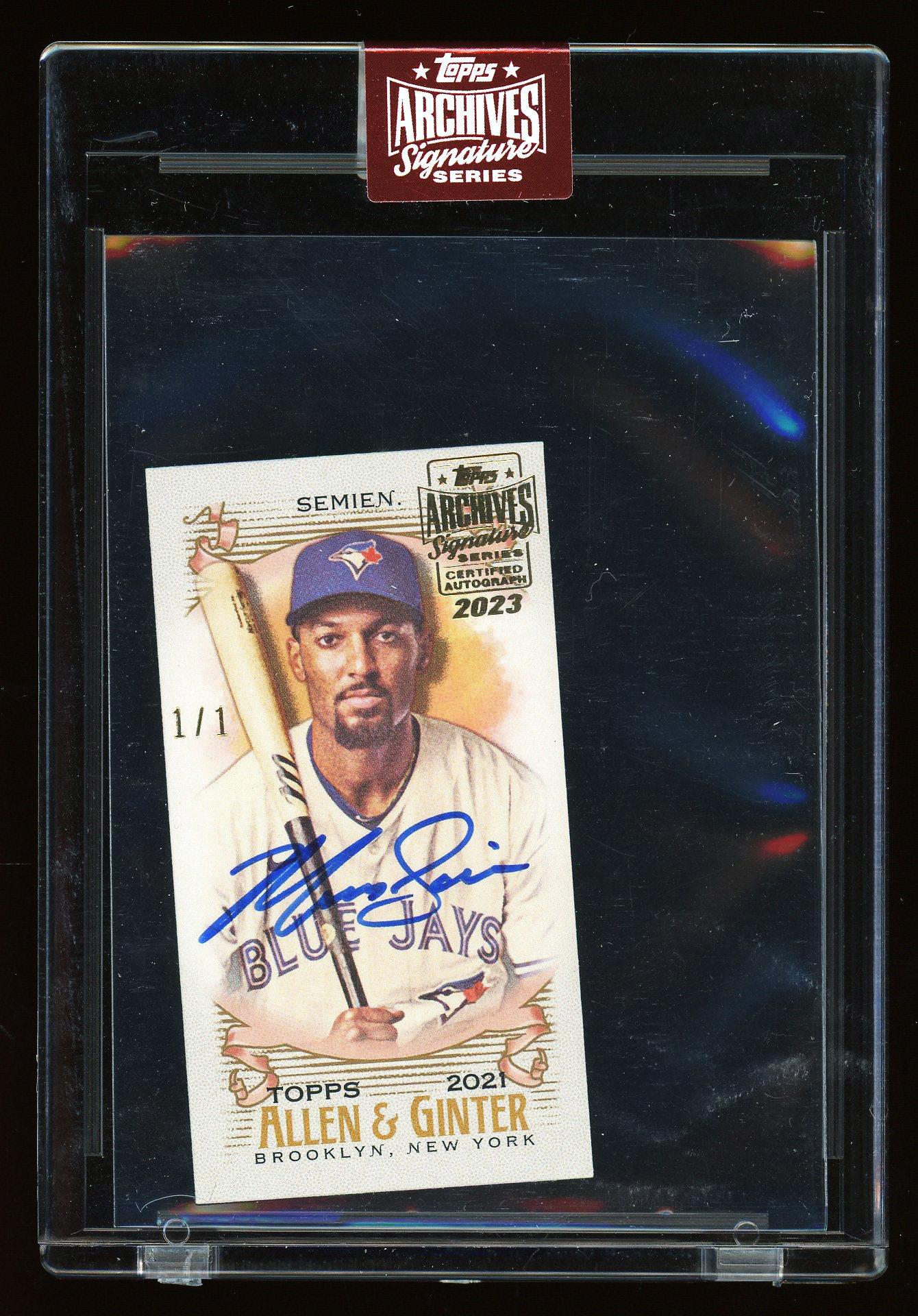 Marcus Semien 2023 Topps Archives Signature Series Autograph BuyBack ...