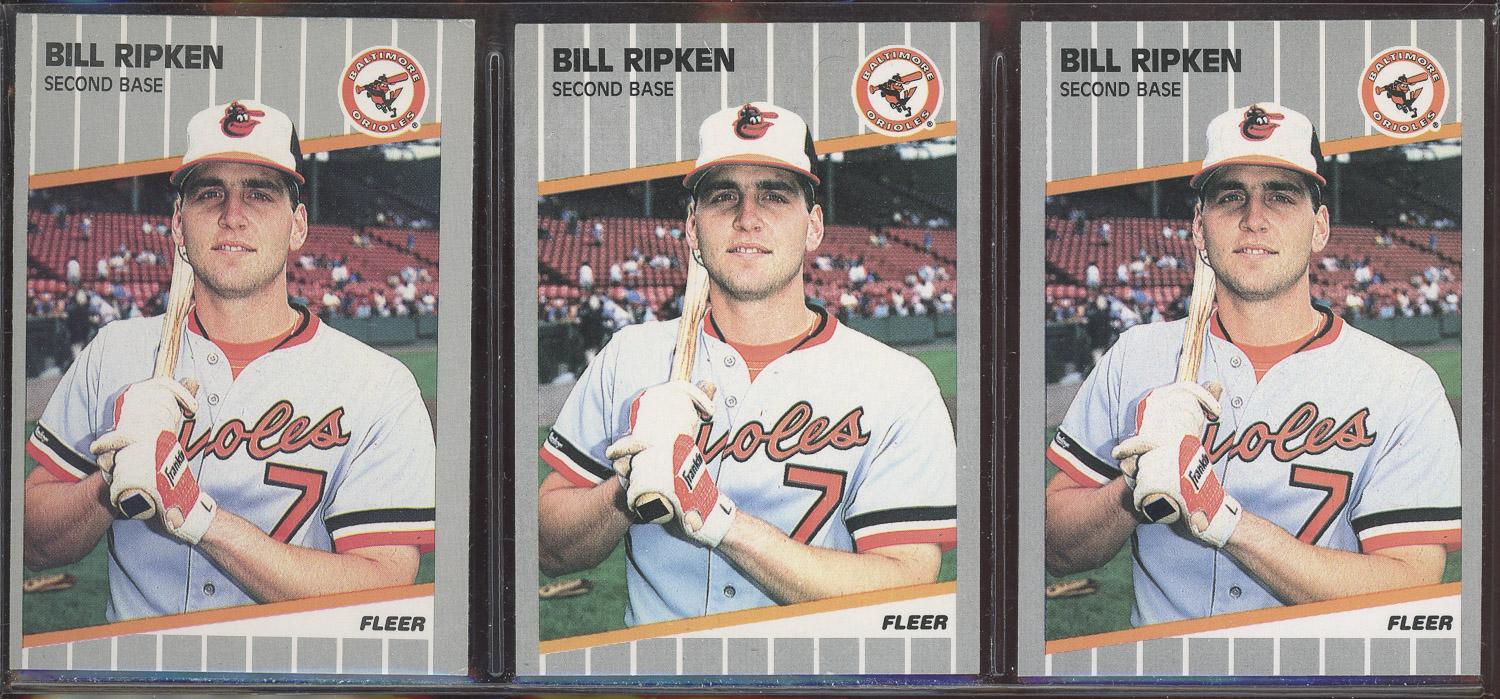Lot of (3) Bill Ripken 1989 Fleer Black Box Rookie Cards | Auction of ...