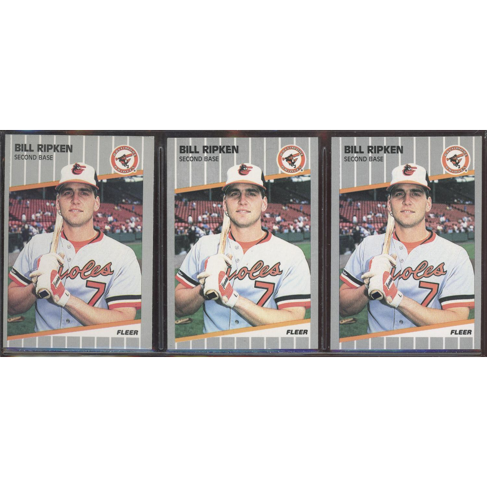 Lot of (3) Bill Ripken 1989 Fleer Black Box Rookie Cards | Auction of ...