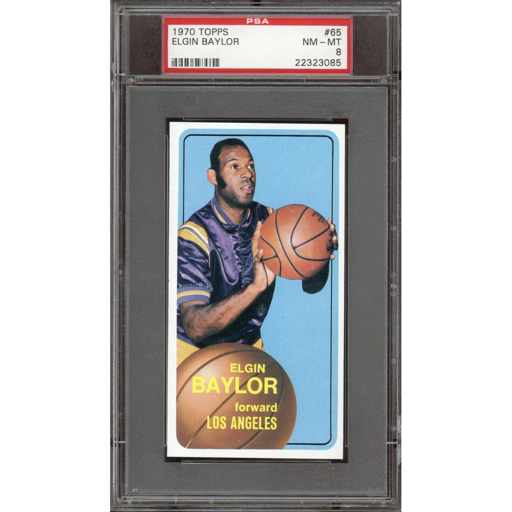 Elgin Baylor 1970 Topps Card #65 PSA 8 | Auction of Champions