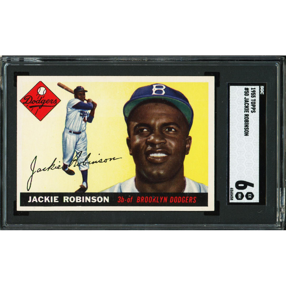 Jackie Robinson 1955 Topps Card #50 SGC 6 | Auction of Champions