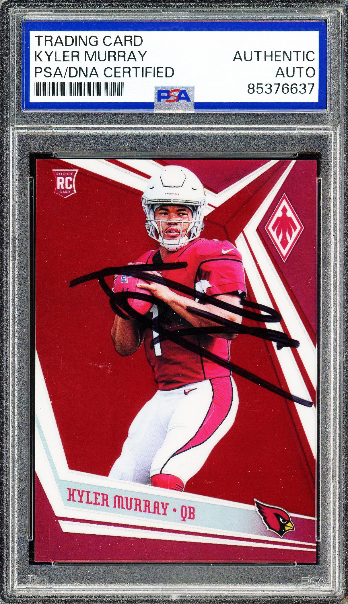 Kyler Murray Signed 2019 Panini Phoenix Rookie Card 157/299! PSA/DNA ...