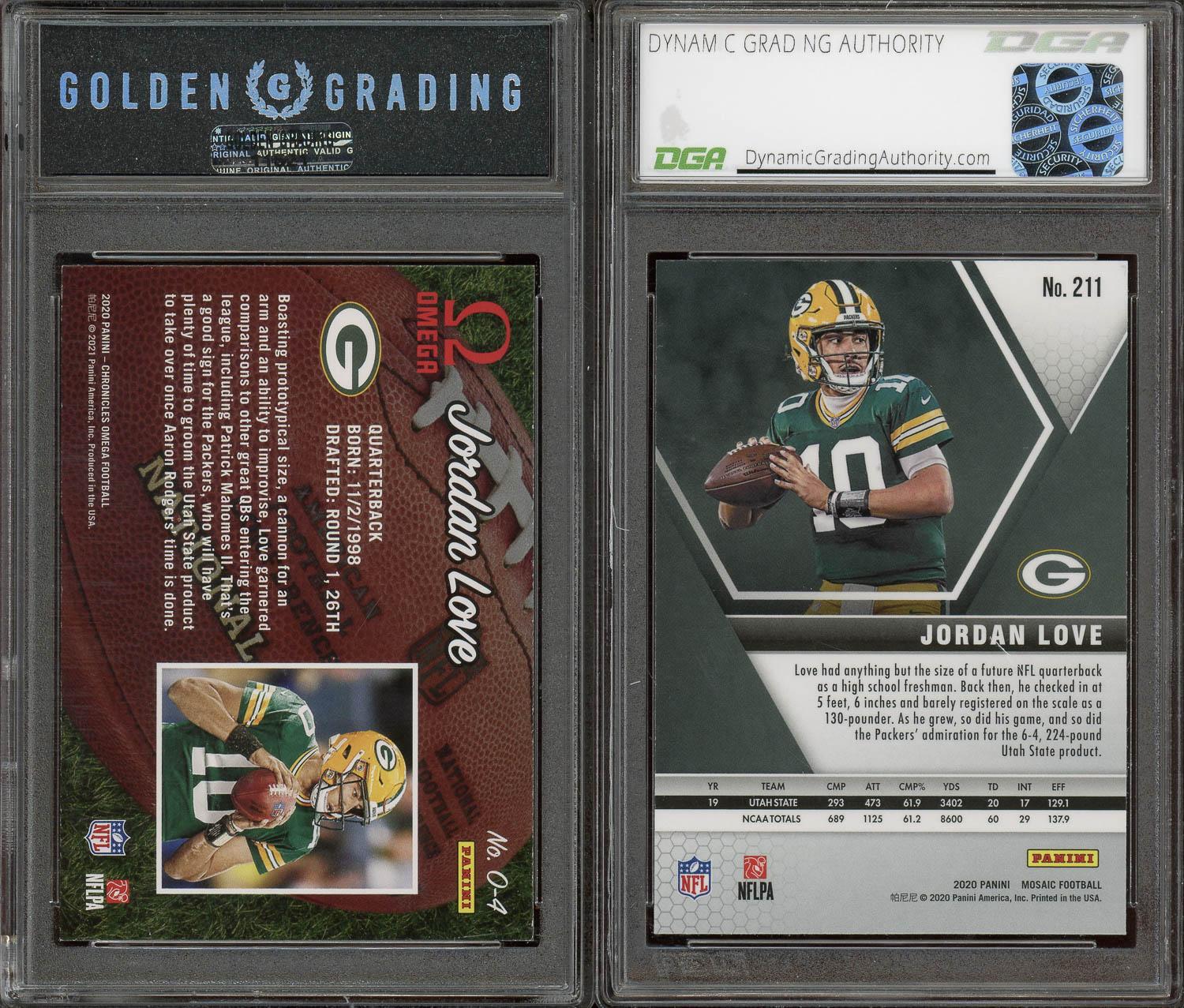 Lot of (2) Jordan Love 2020 Rookie Cards Encapsulated | Auction of ...