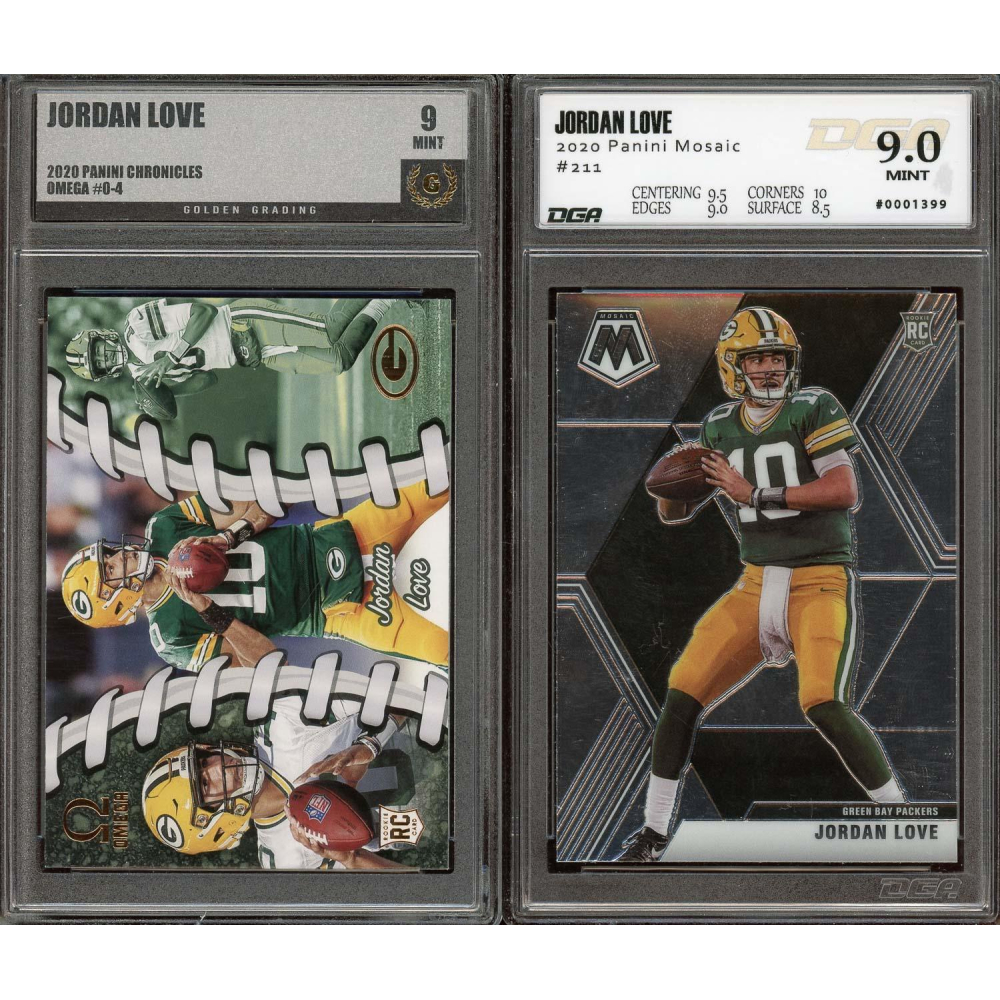 Lot of (2) Jordan Love 2020 Rookie Cards Encapsulated | Auction of ...