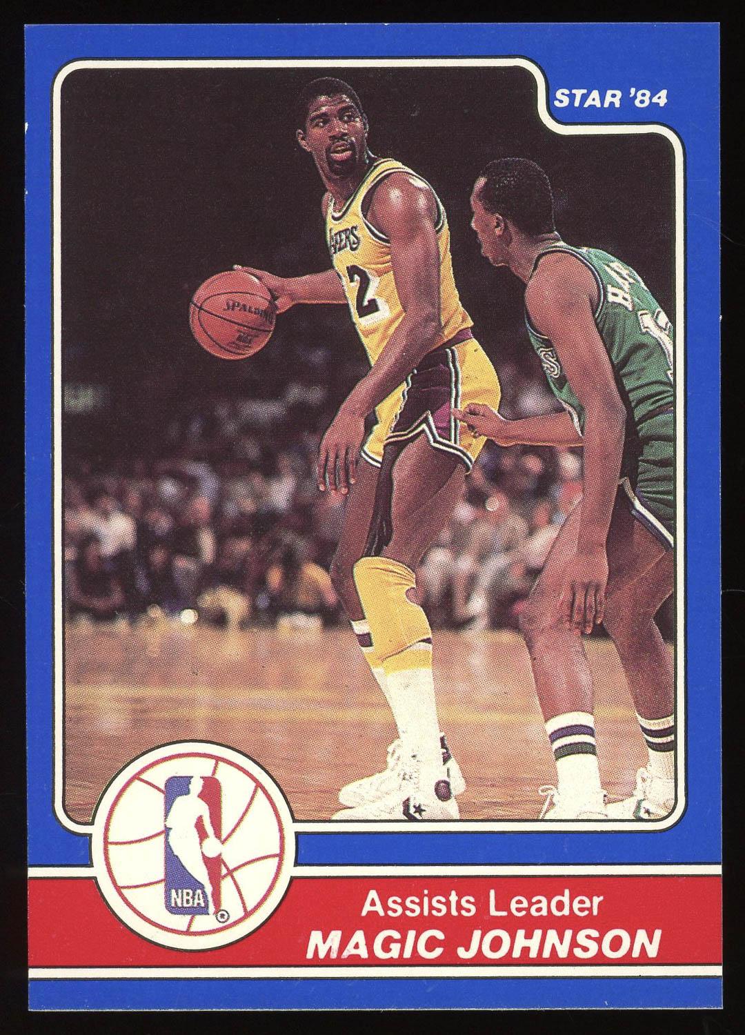 Magic Johnson 1984 Star Assists Leader Card #17 | Auction of Champions