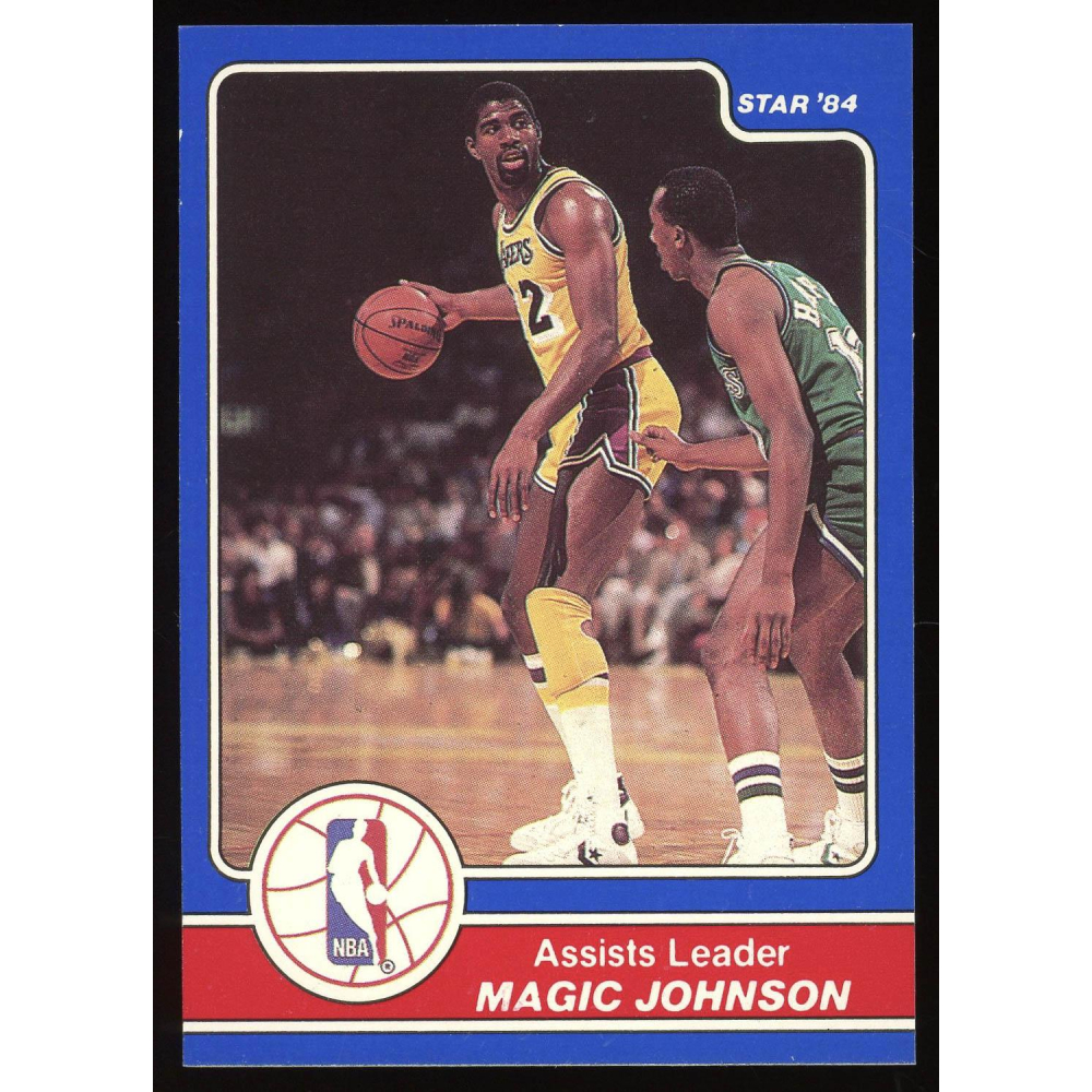 Magic Johnson 1984 Star Assists Leader Card #17 | Auction of Champions