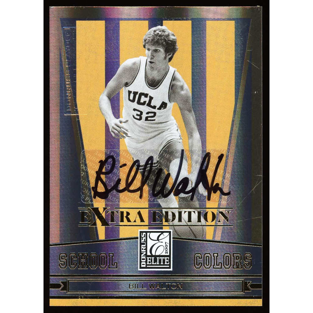 Bill Walton 2007 Donruss Elite School Colors Autograph Card 2/2 ...