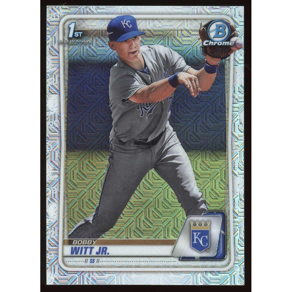 Bobby Witt Jr. 2020 Bowman Chrome 1st Bowman Mega Box Card | Auction of ...