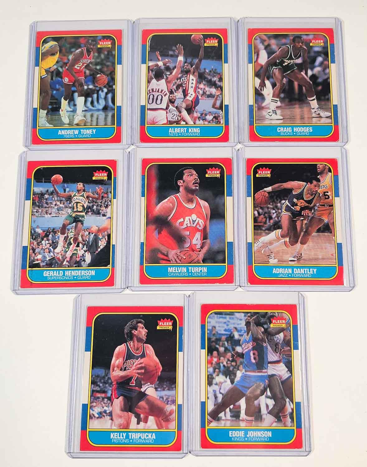 Lot of (8) 1986 Fleer Basketball Cards | Auction of Champions