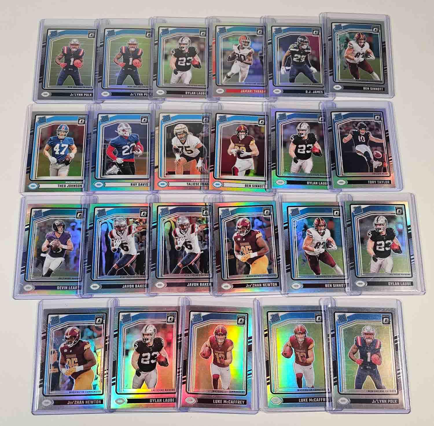Lot of (23) 2024 Panini Donruss Optic Rated Rookie Holo cards | Auction ...