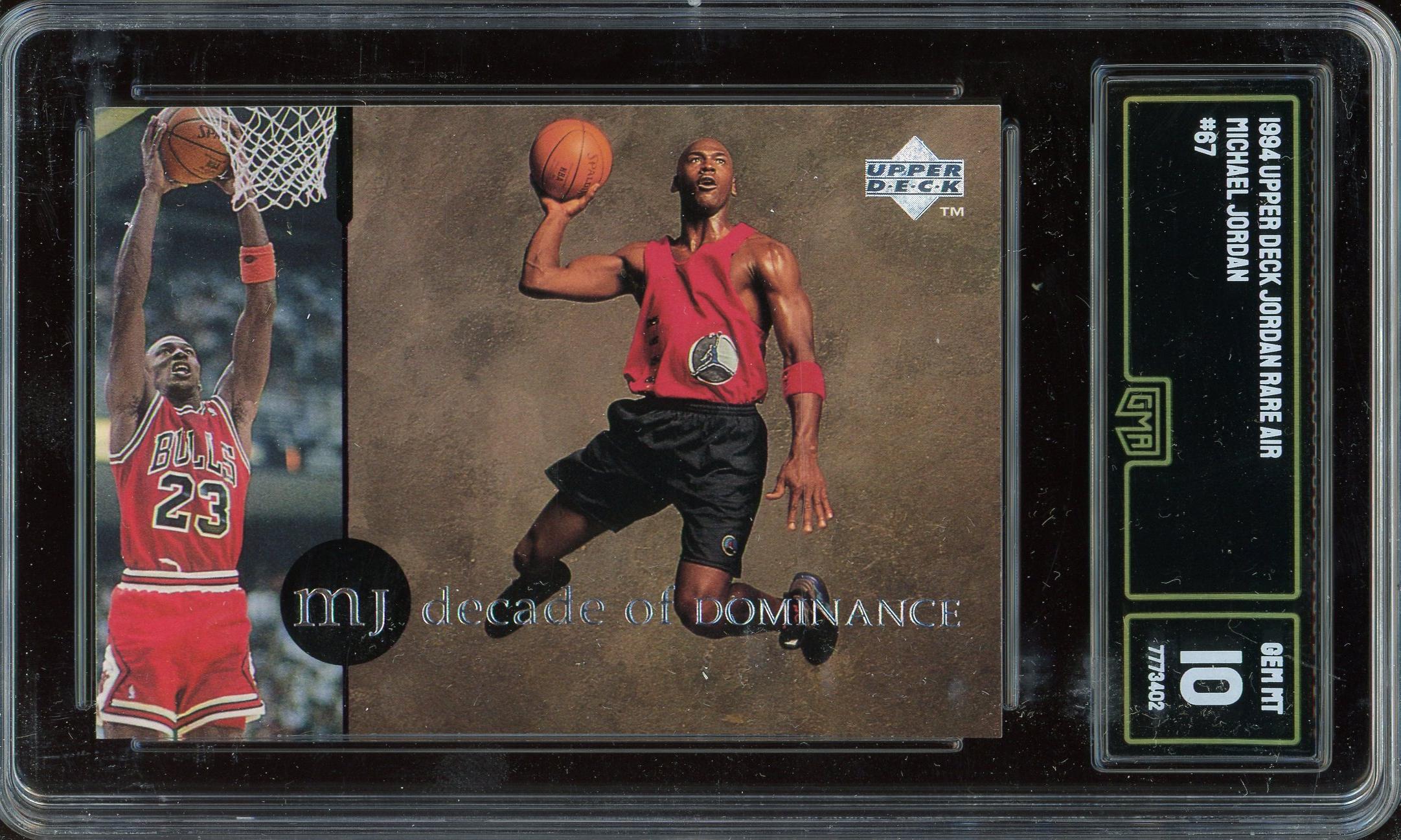 Michael Jordan 1994 Upper Deck Jordan Rare Air Card #67 Encapsulated ...