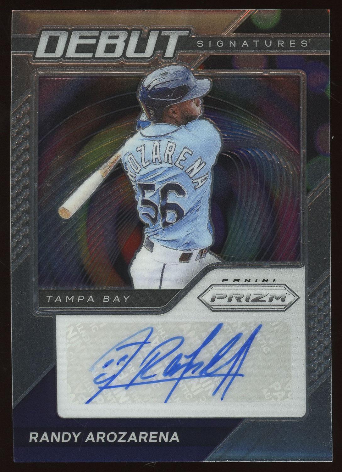 Randy Arozarena 2021 Panini Prizm Debut Signatures Autograph Card ...
