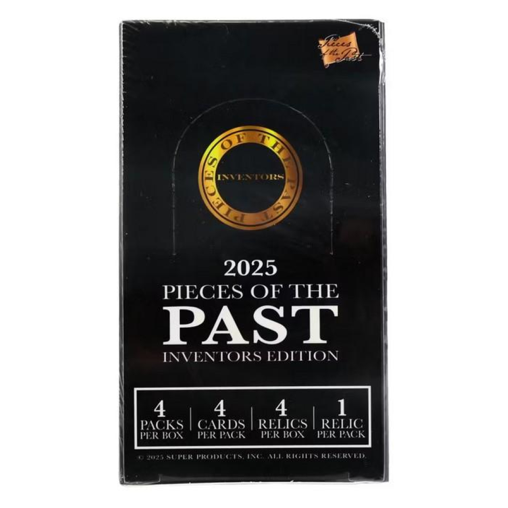 2025 Super Break Pieces of the Past Inventors Edition Sealed Hobby Box ...