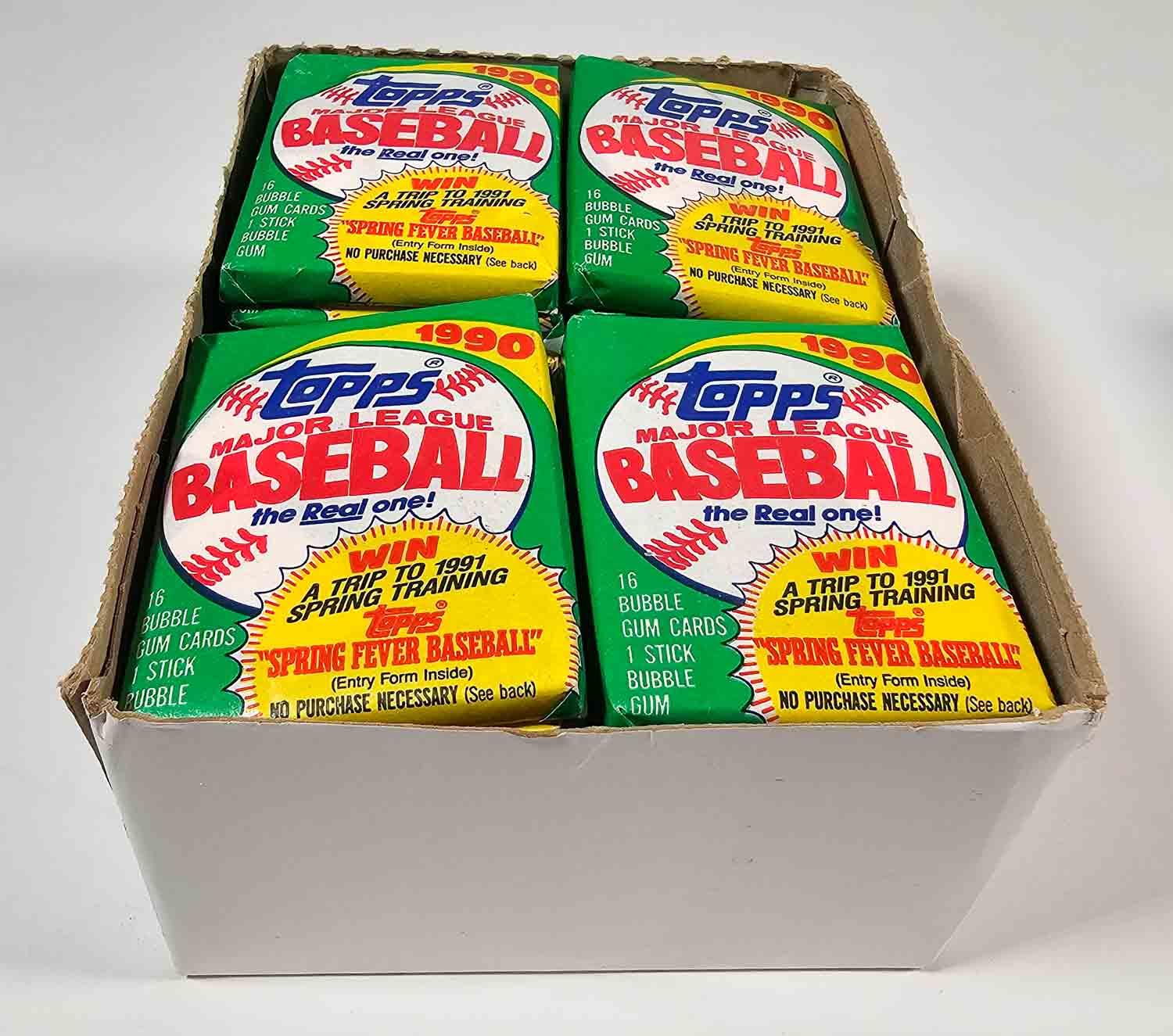 1990 Topps Baseball Card Box | Auction of Champions