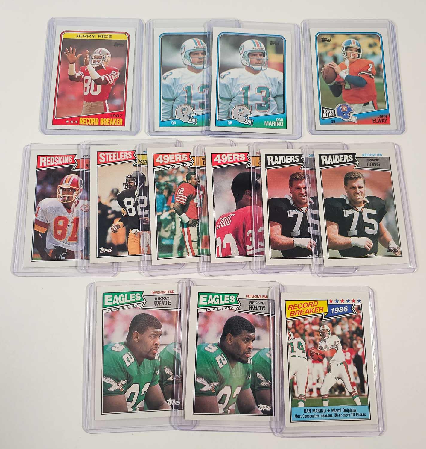 Lot of (13) 1980s Hall of Fame Football Cards | Auction of Champions