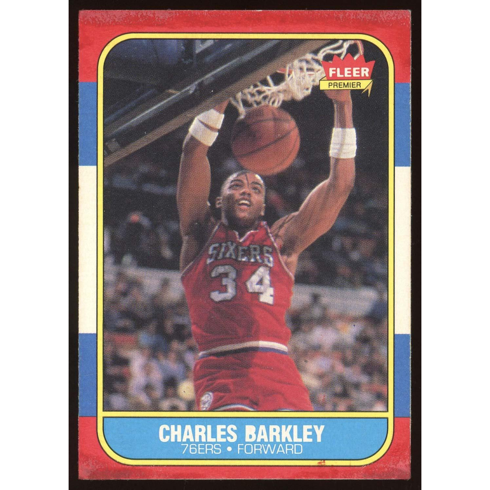Charles Barkley 1986 Fleer Rookie Card #7 | Auction of Champions