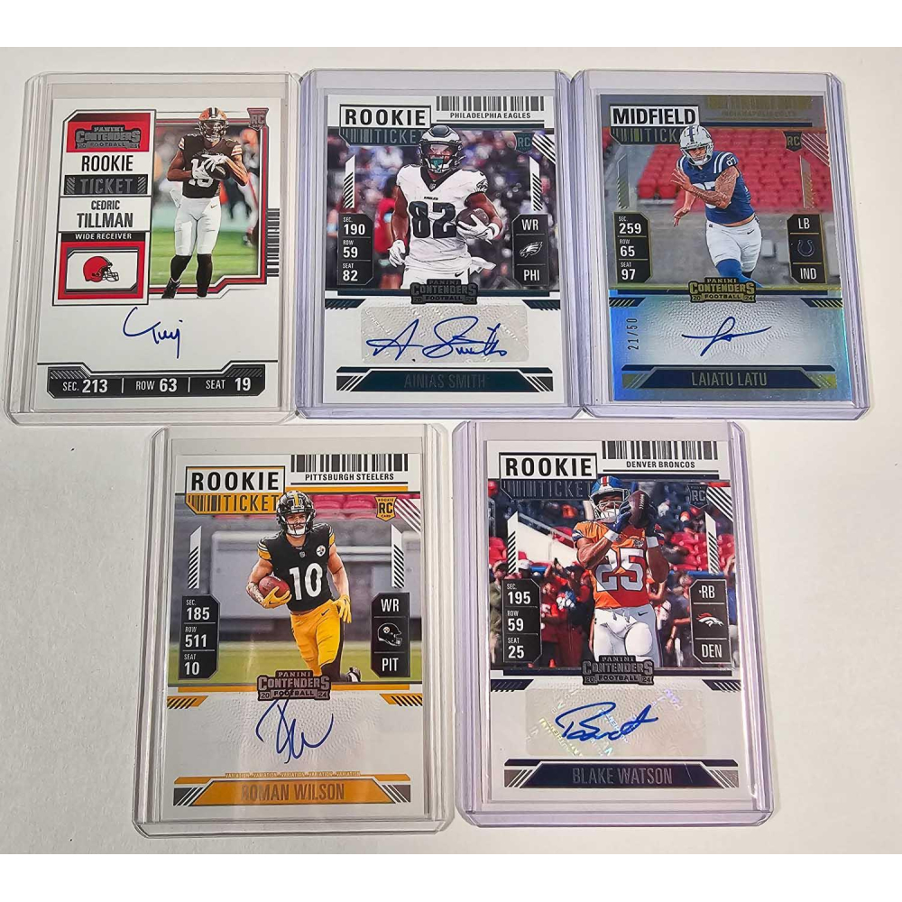 Lot of (5) Autograph Football Cards | Auction of Champions