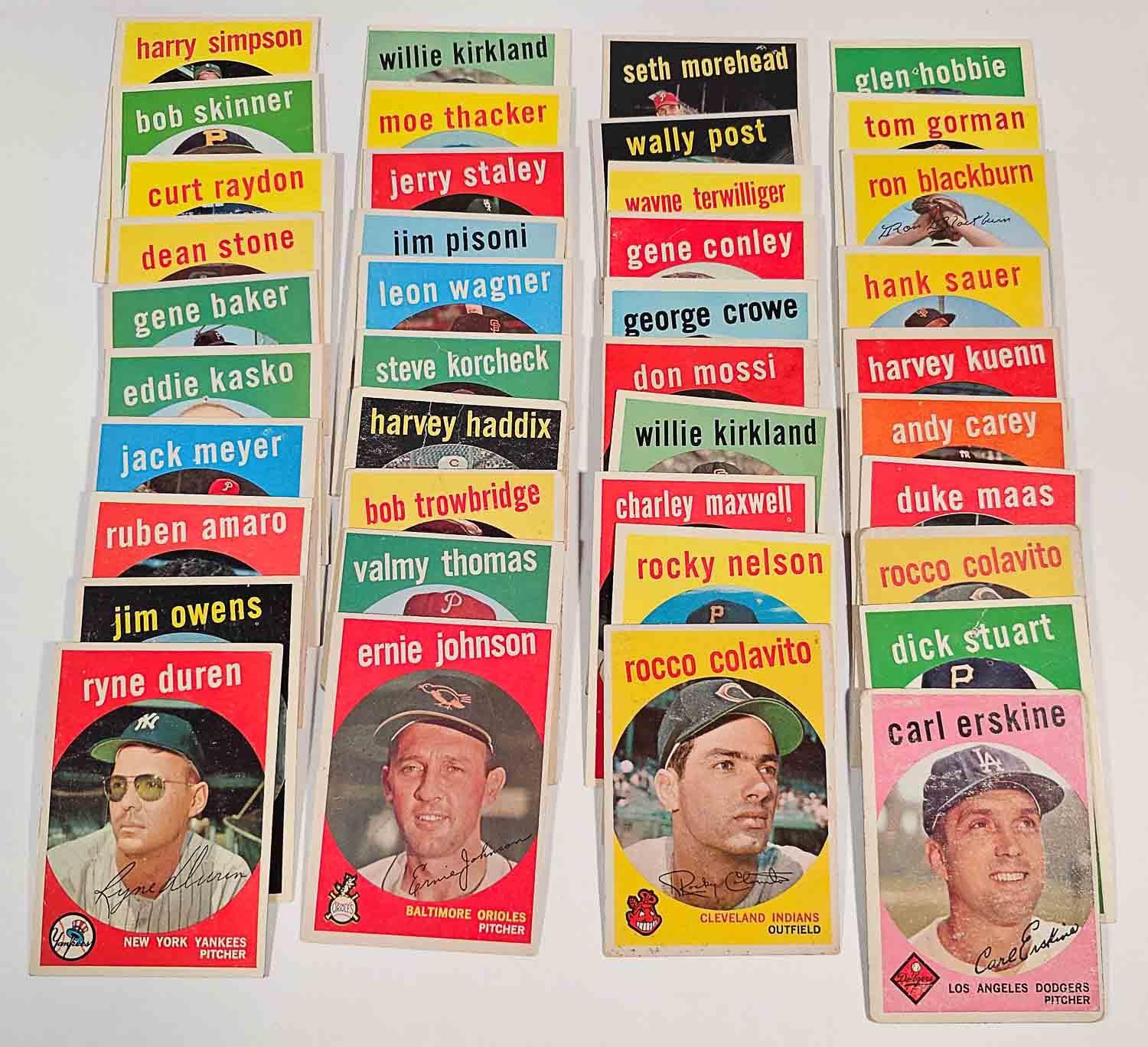 Lot of (40) 1959 Topps Baseball Cards | Auction of Champions